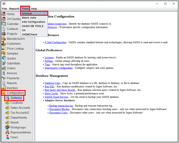The Archive Tool – Ingen Software