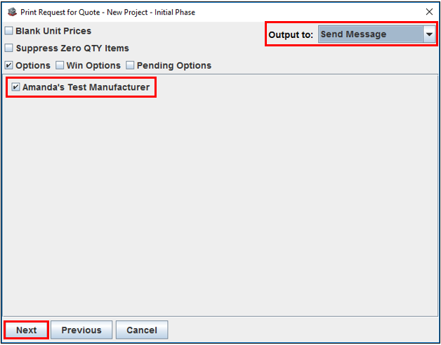 Sending a Manufacturer an RFQ via O2O – Ingen Software