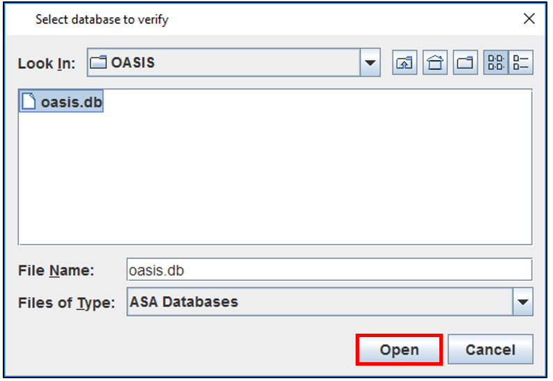 Validating the OASIS Backup – Ingen Software