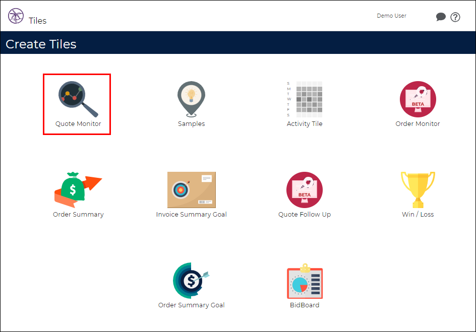 Creating The Quote Monitor Tile Ingen Software 