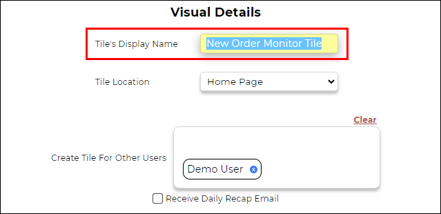 Creating the Order Monitor Tile – Ingen Software