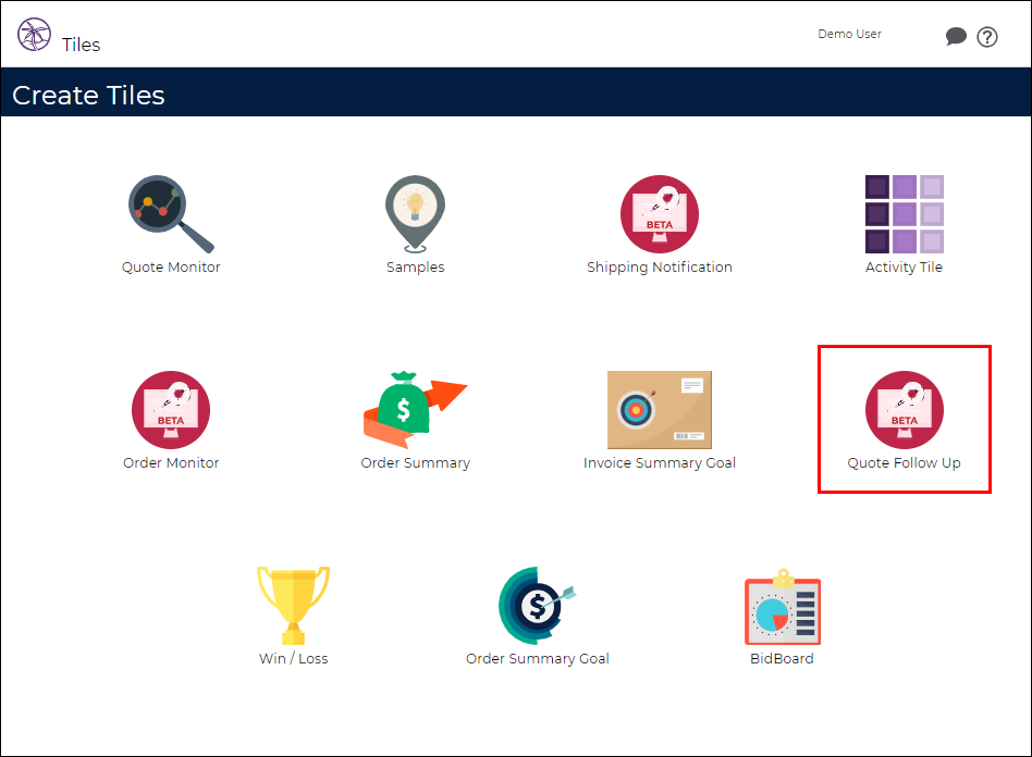 Creating the Quote Follow Up Tile – Ingen Software
