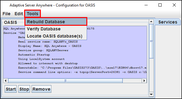 Rebuilding the OASIS Database – Ingen Software