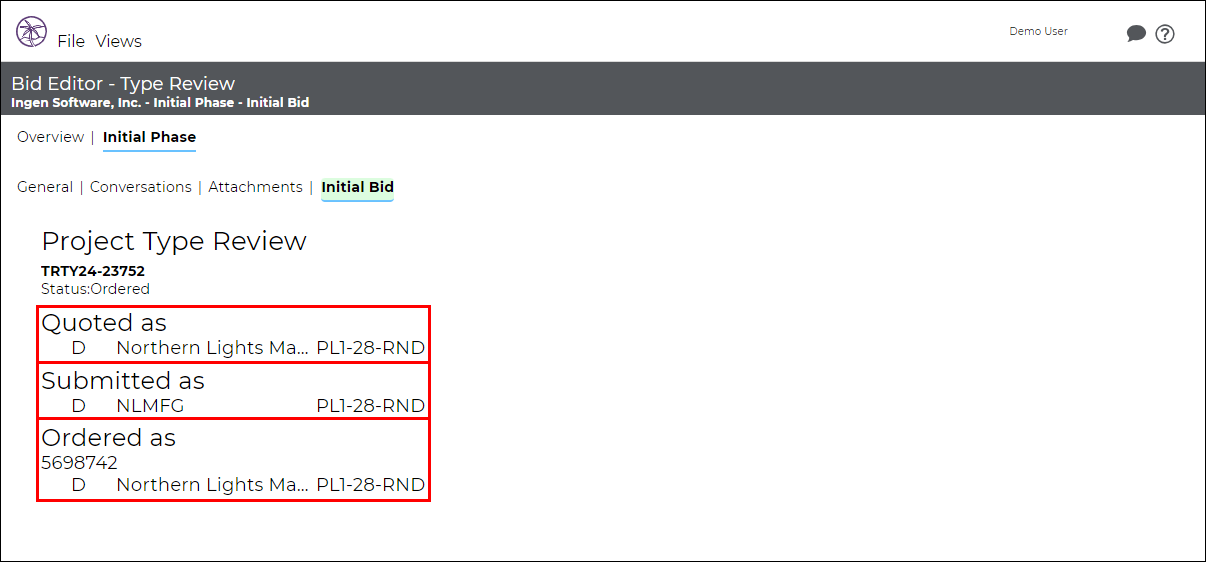 O4 Project Type Review Report – Ingen Software