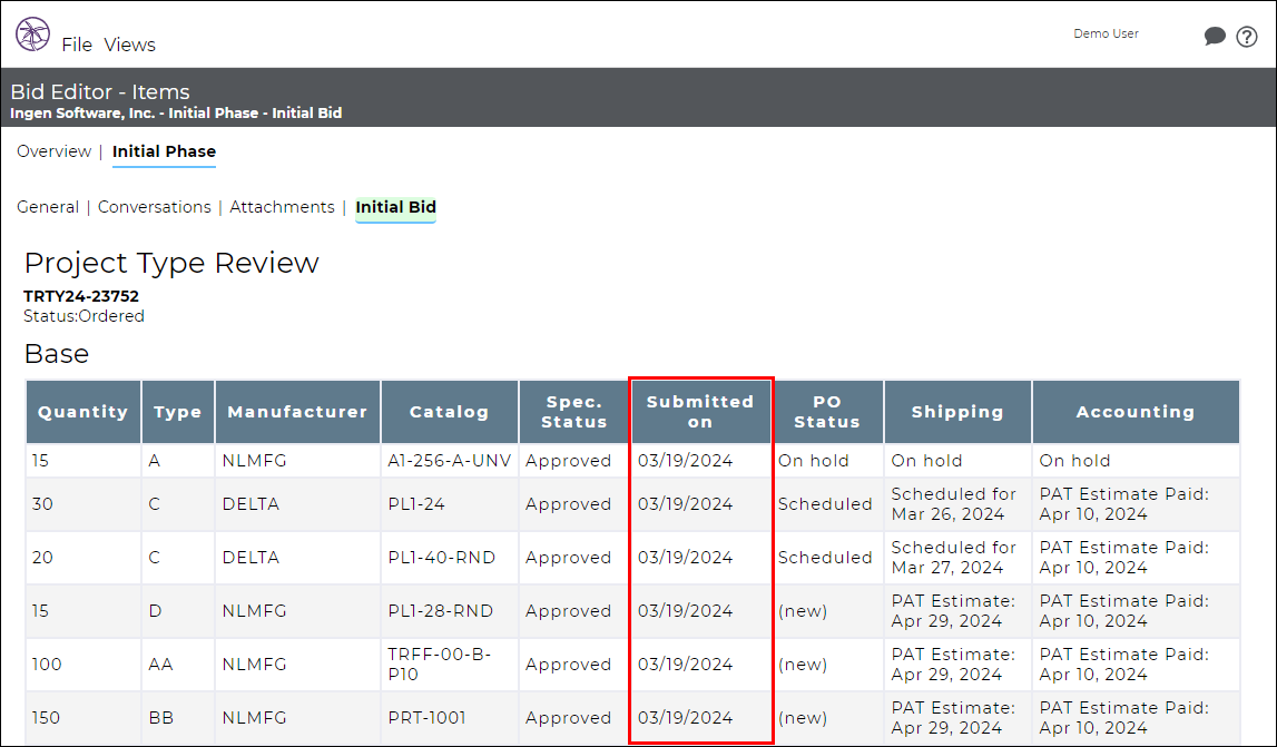 O4 Project Type Review Report – Ingen Software