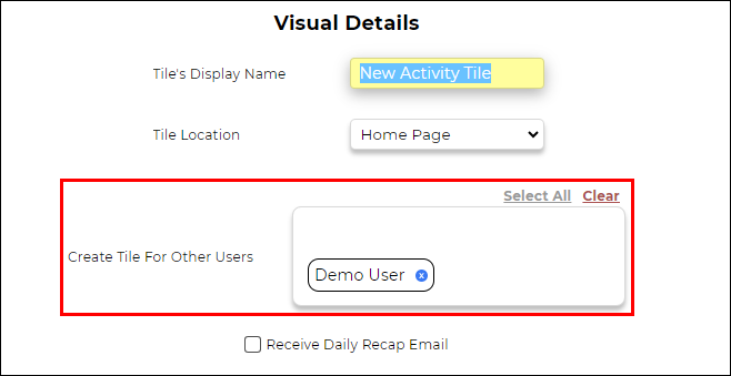 Creating the Activity Tile – Ingen Software