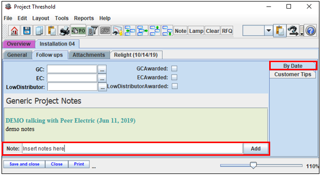 The Follow Ups Tab – Ingen Software
