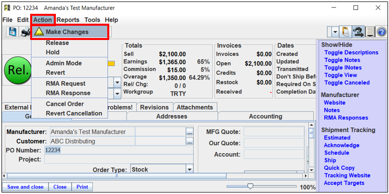 Change Orders – Ingen Software