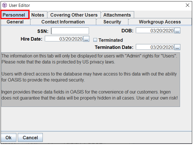 The User Editor – Ingen Software
