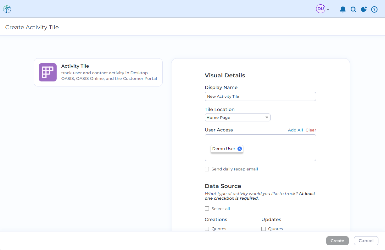 Creating the Activity Tile – Ingen Software