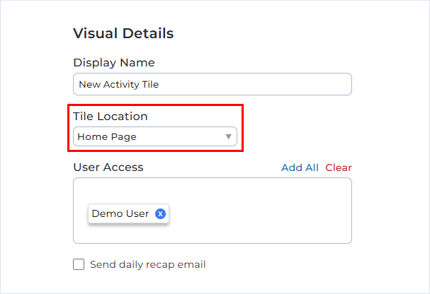 Creating the Activity Tile – Ingen Software
